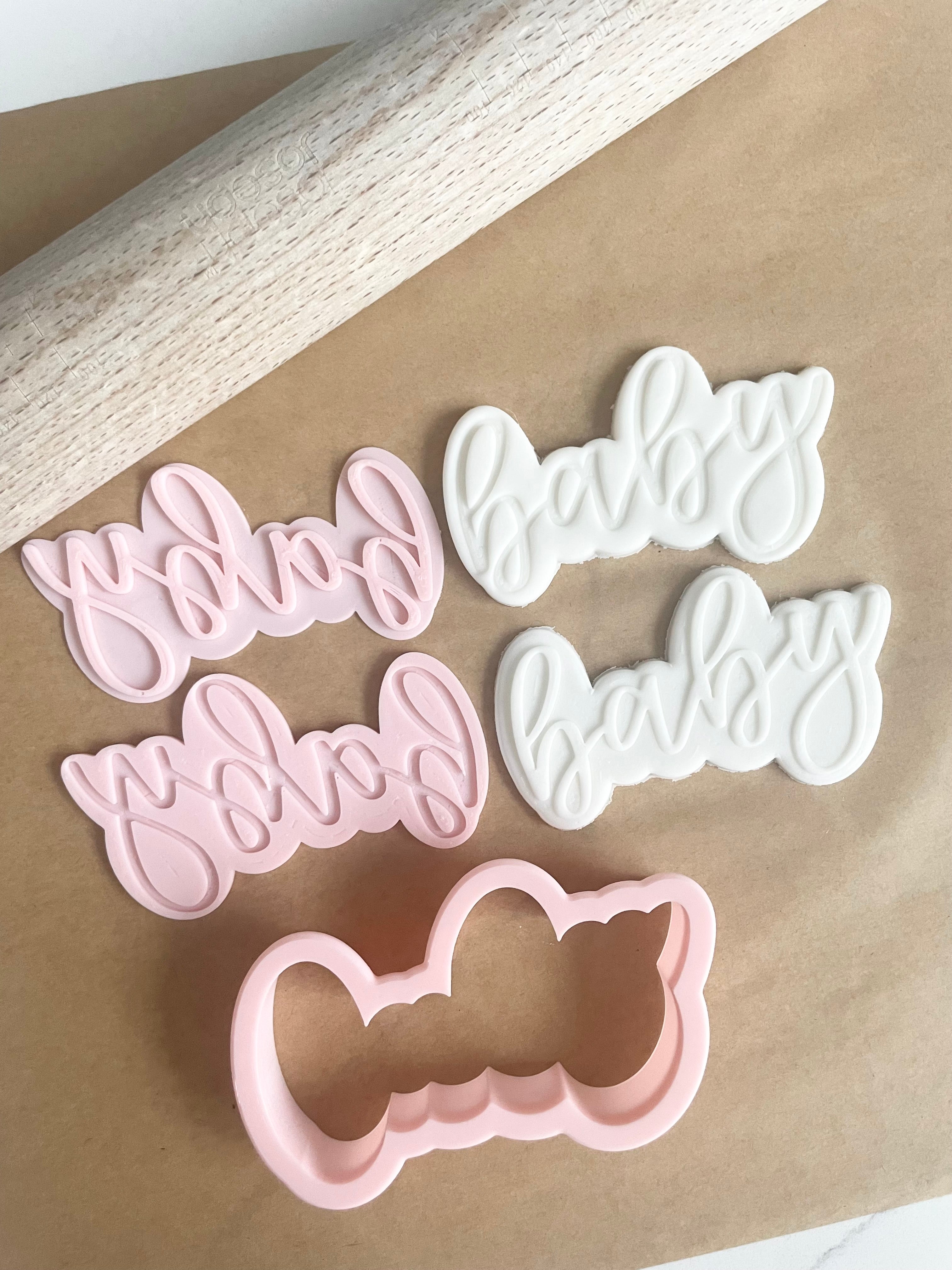 Baby Font Embosser or Debosser and Cookie Cutter Set – Maisonscustomcutters