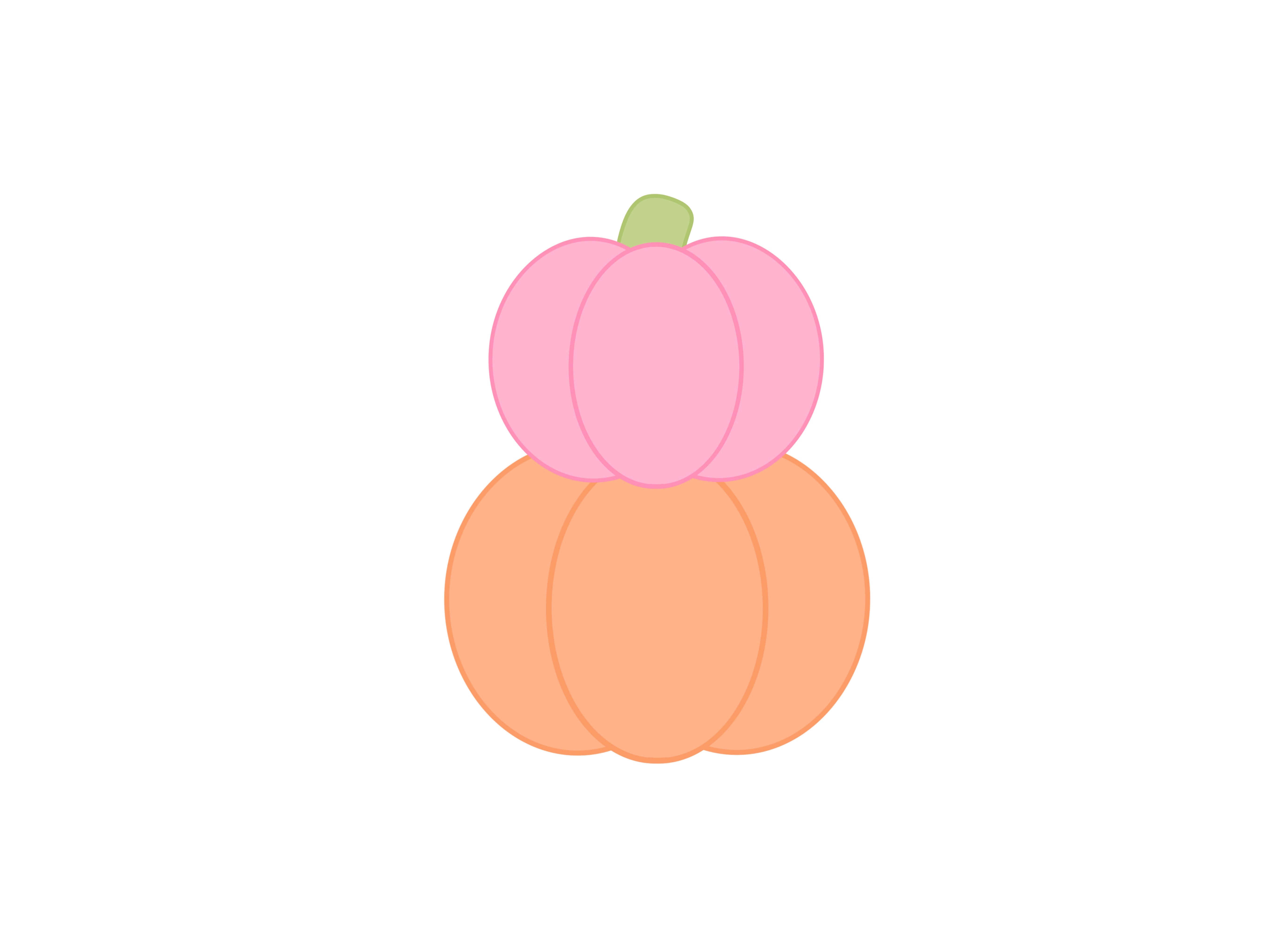 Stack of 2 Pumpkins Cookie Cutter – Maisonscustomcutters