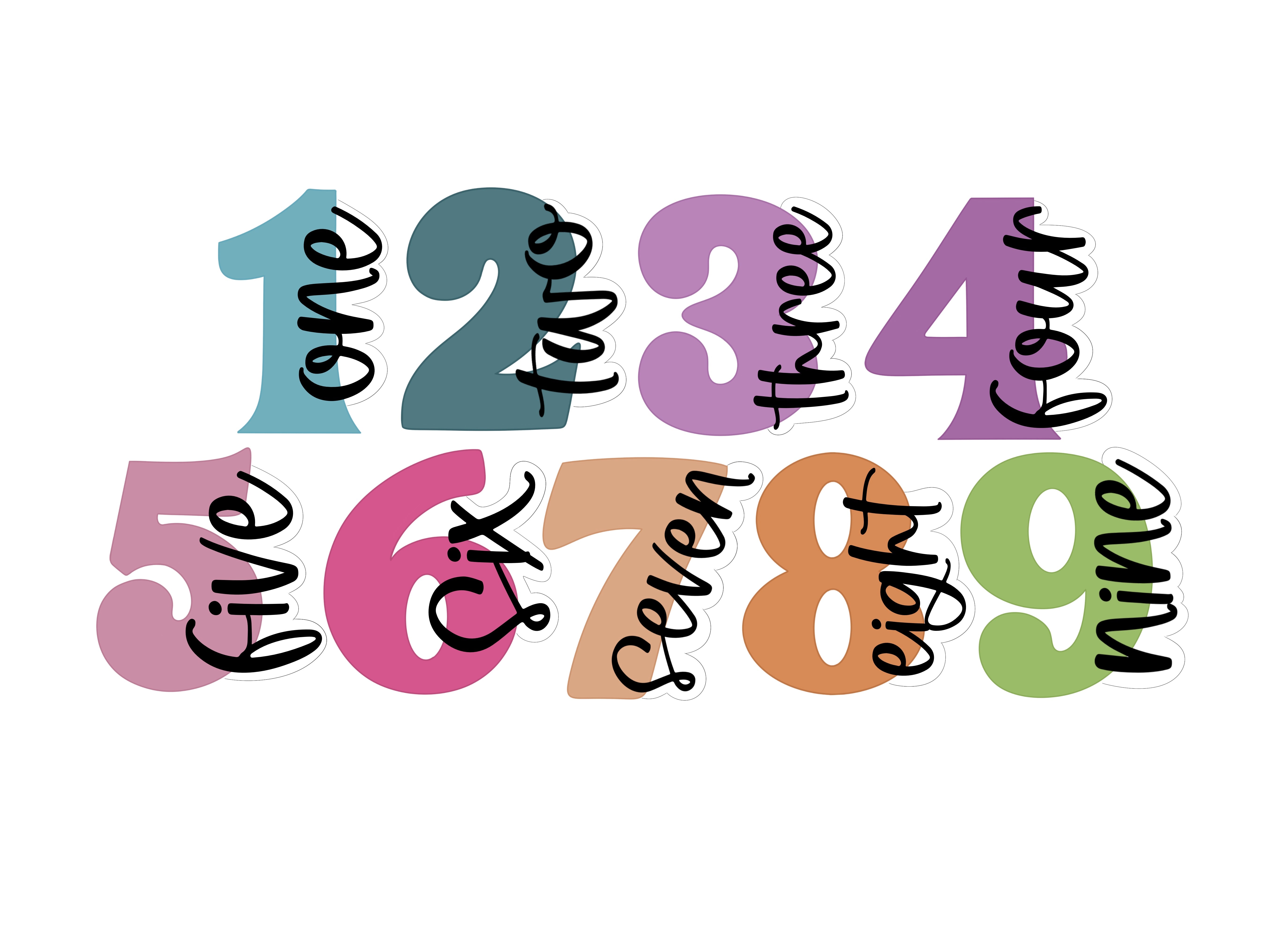 Curvy Numbers 1-9 with Font Cookie Cutters – Maisonscustomcutters