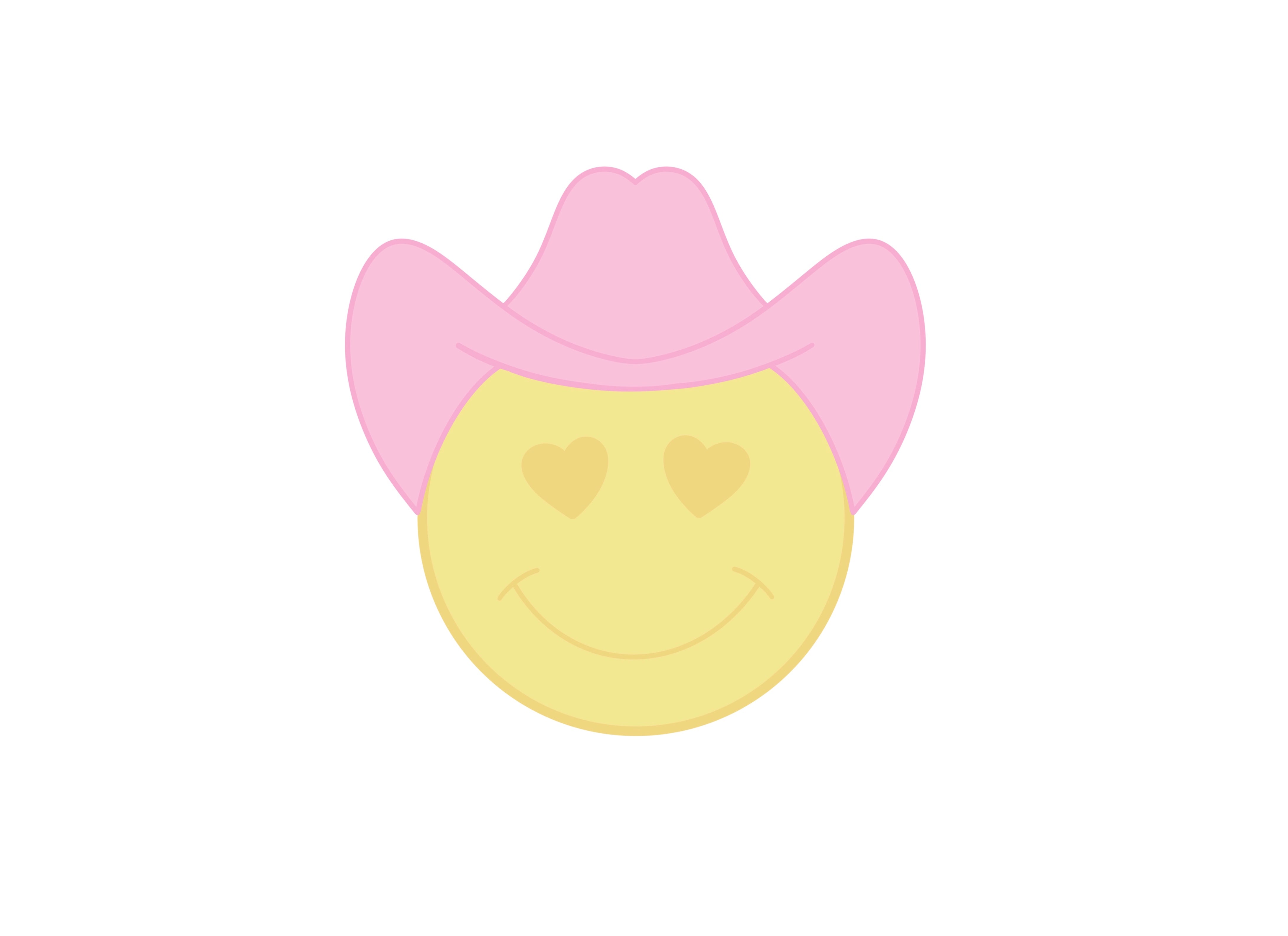 Smiley Face with Cowboy Hat Cookie Cutter – Maisonscustomcutters