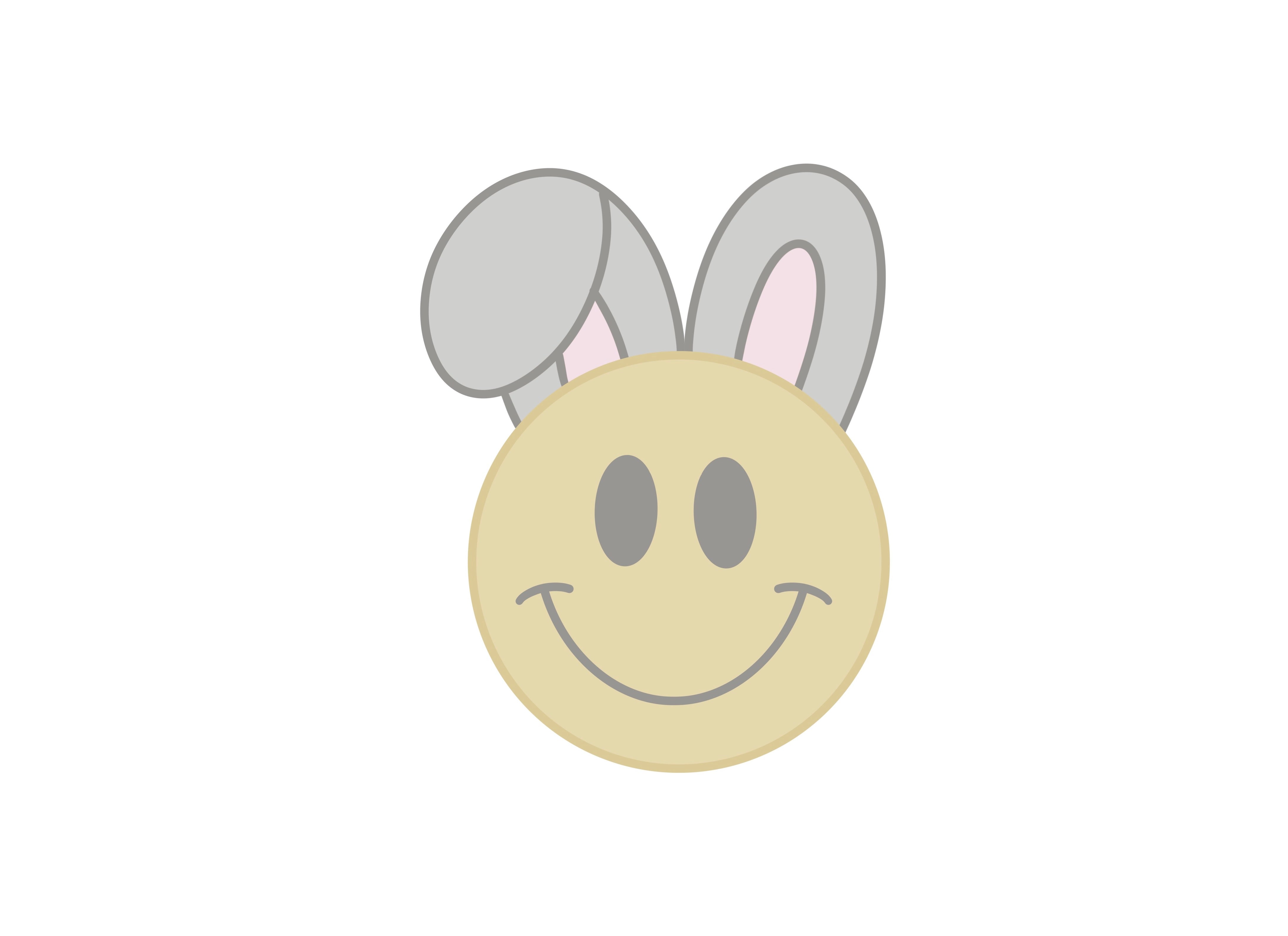 Smiley with Bunny Ears Cookie Cutter – Maisonscustomcutters