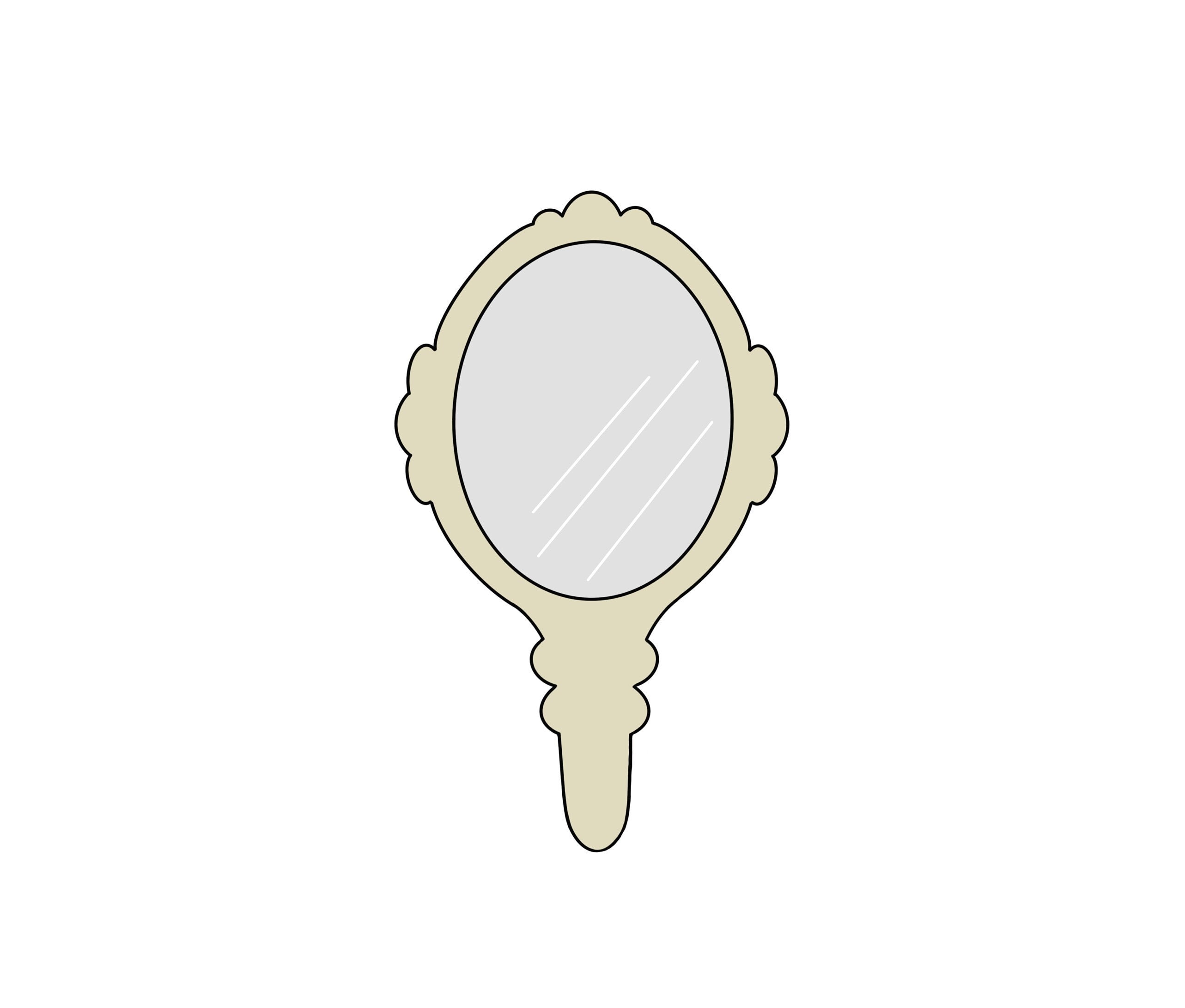 Fancy Hand Mirror Cookie Cutter – Maisonscustomcutters