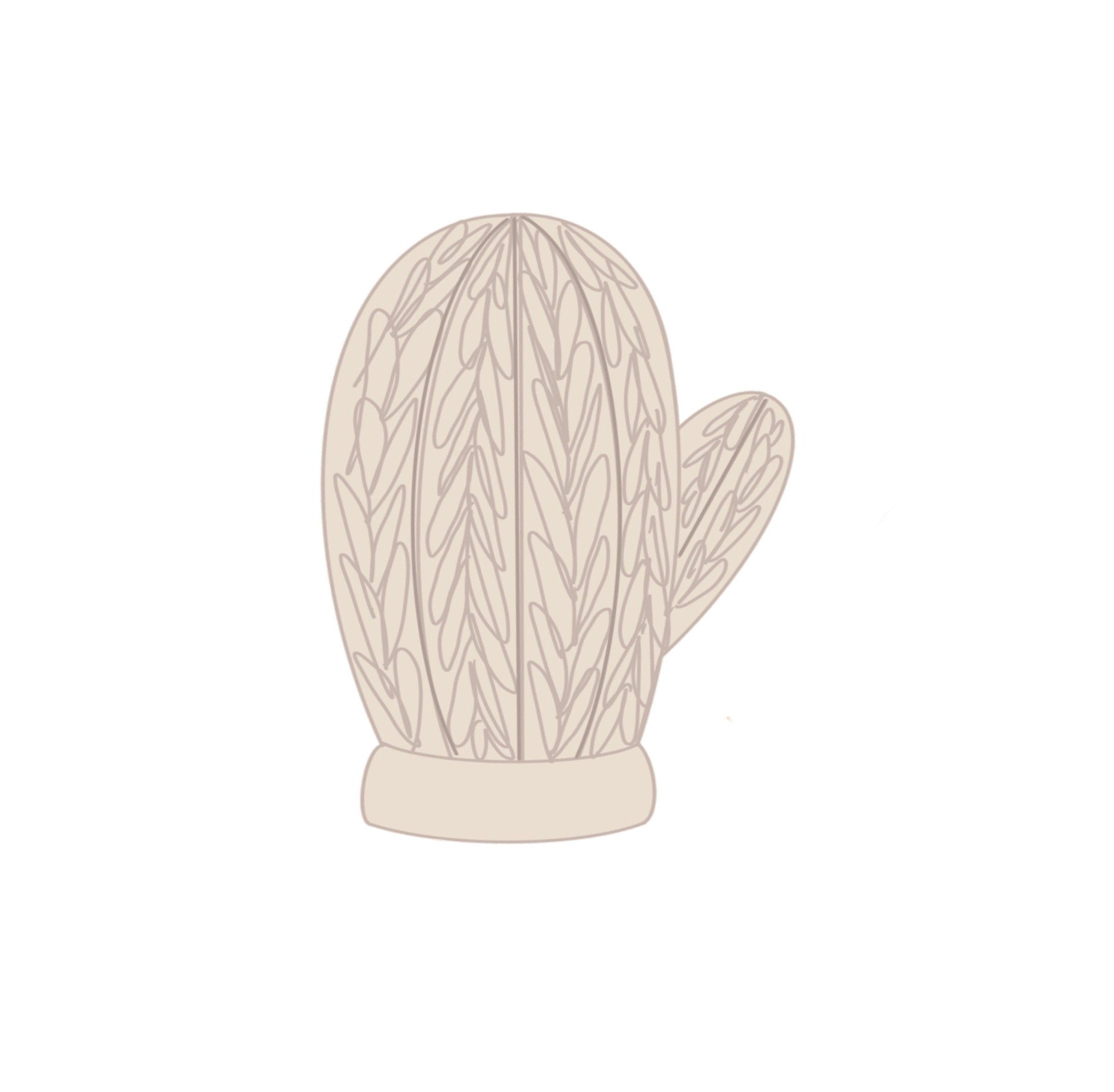 Single Mitten Cookie Cutter – Maisonscustomcutters