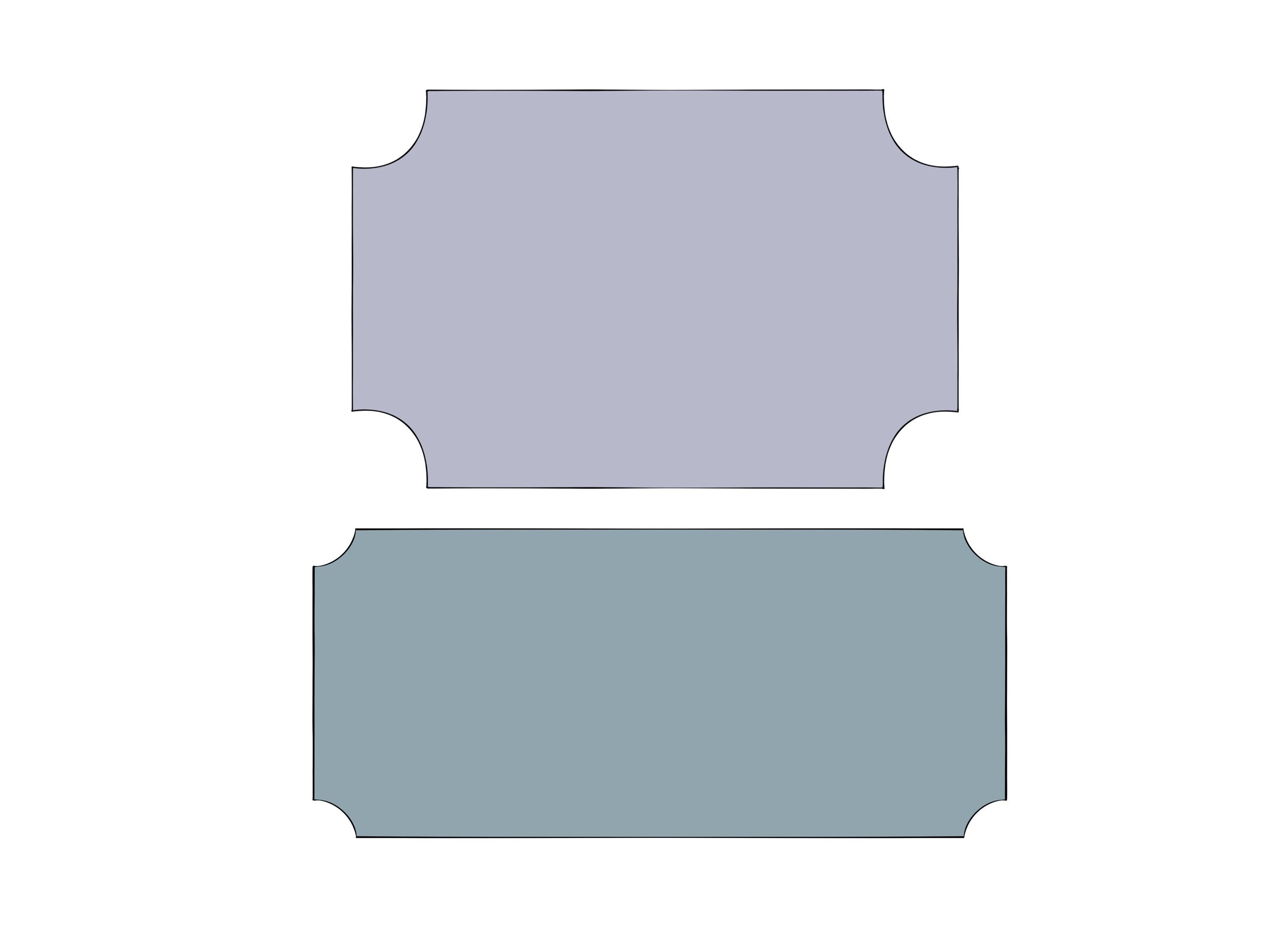 Circle Edged Rectangle 1 or 2 Cookie Cutters – Maisonscustomcutters